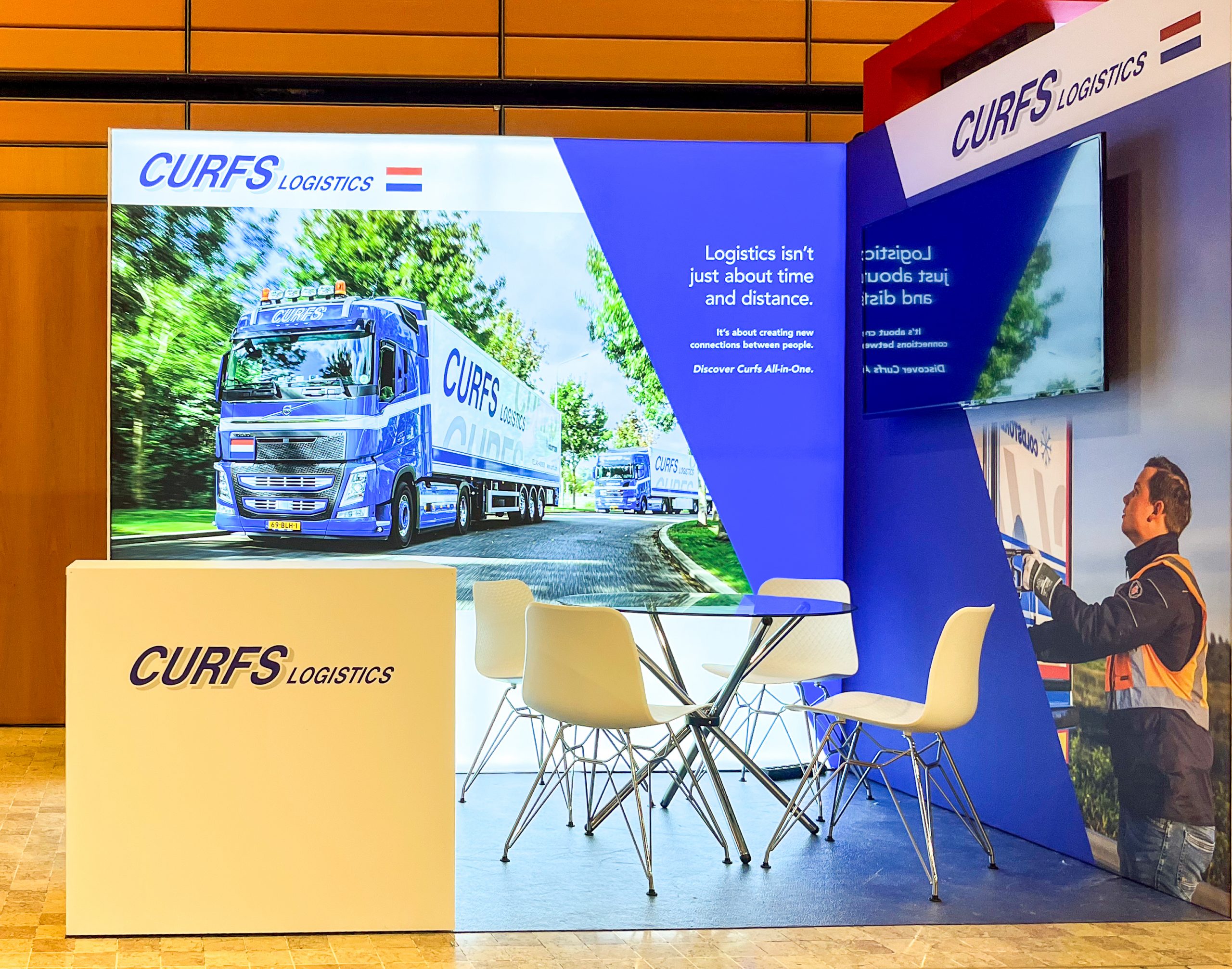 LyonExpo builds stand for Curfs Logistics at LogiPharma in Lyon ...